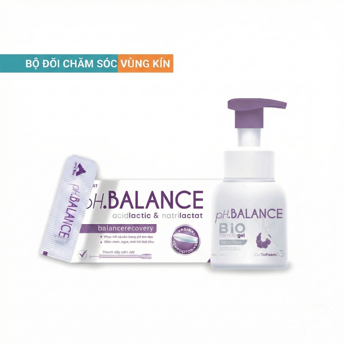 Combo pH Balance Bio: pH Balance Bio và Viên đặt ph Balance