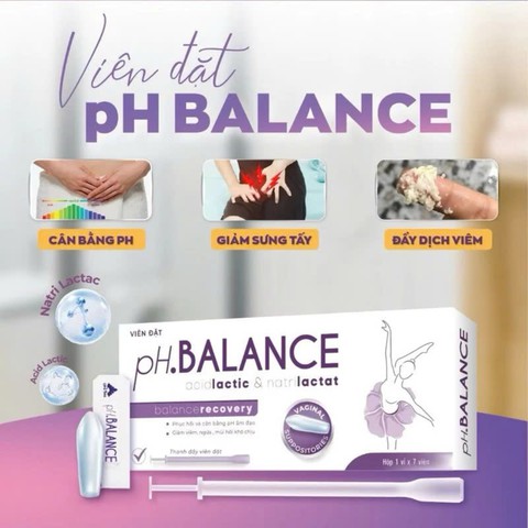 Viên Đặt Âm Đạo pH Balance Hỗ Trợ Giảm Ngứa, Giảm Viêm Nhiễm, Giảm Tiết ...